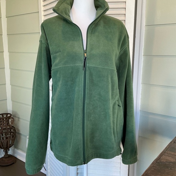 Columbia | Jackets & Coats | Mens Columbia Green Fleece Medium Weight ...